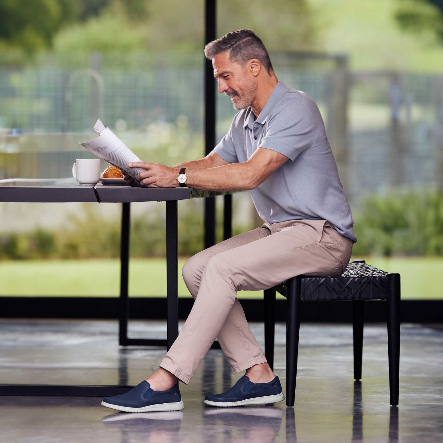 Men's Featherlight Olema Slip-Ons | Navy Nubuck – Samuel Hubbard