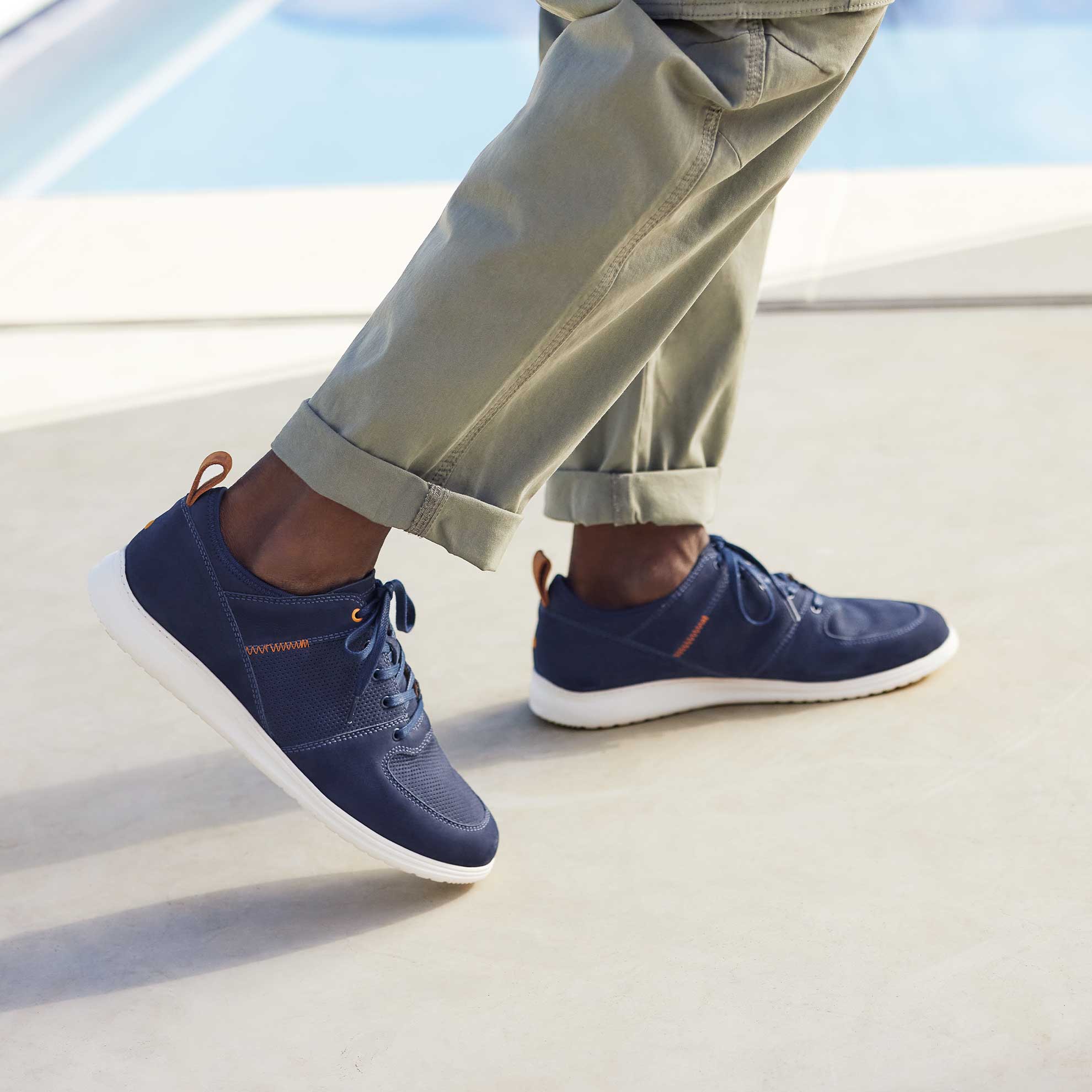 Men's Featherlight Olema Sport | Navy Nubuck – Samuel Hubbard