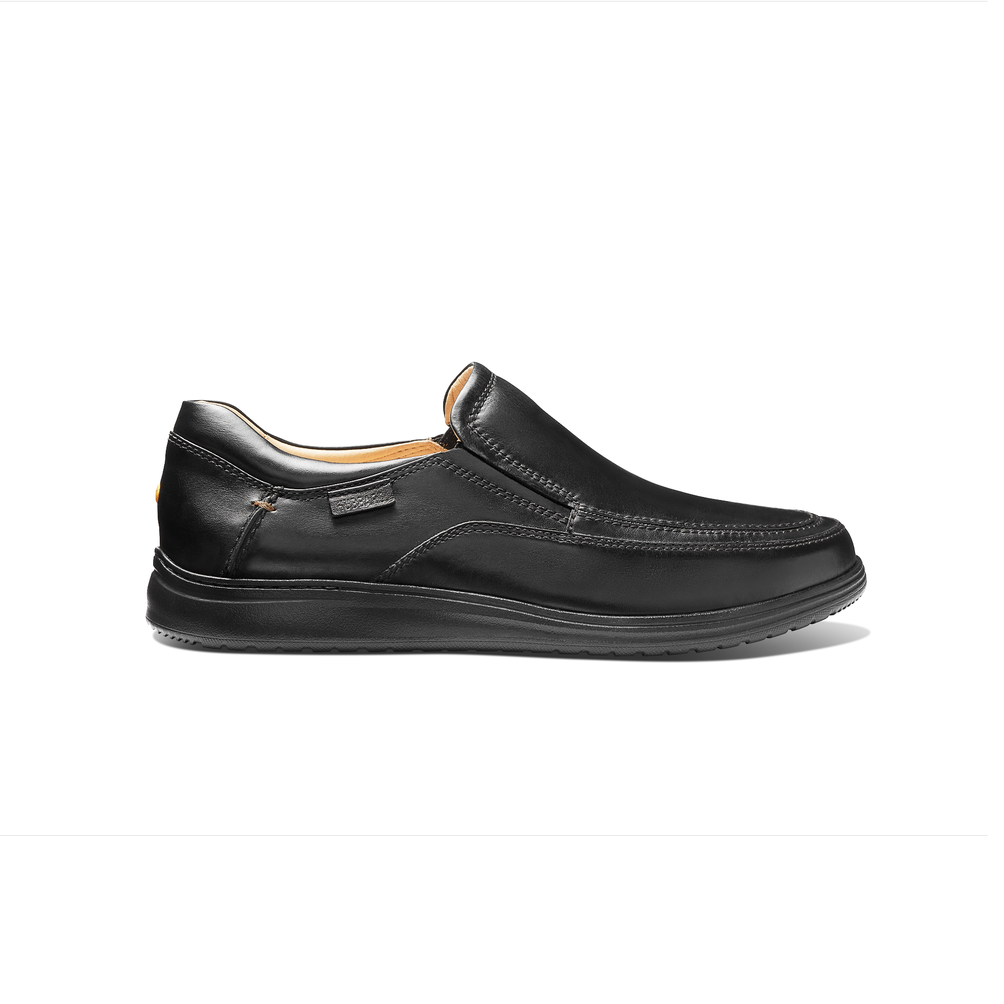 Men's Featherlight Olema Loafer | Black Leather – Samuel Hubbard