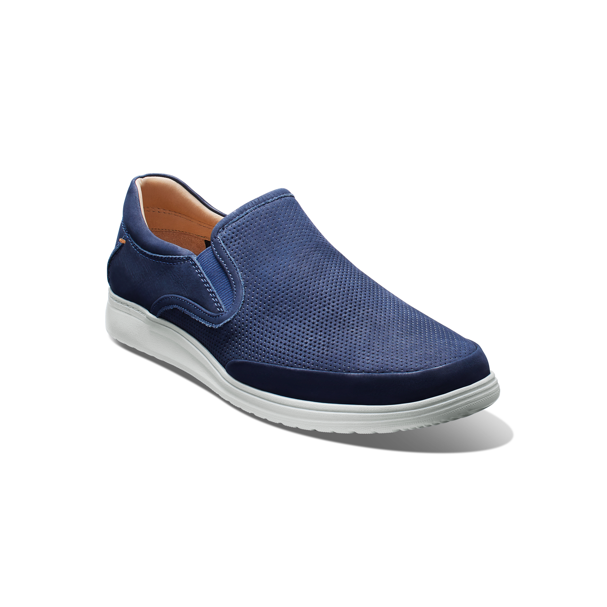 Men's Featherlight Olema Slip-Ons | Navy Nubuck – Samuel Hubbard