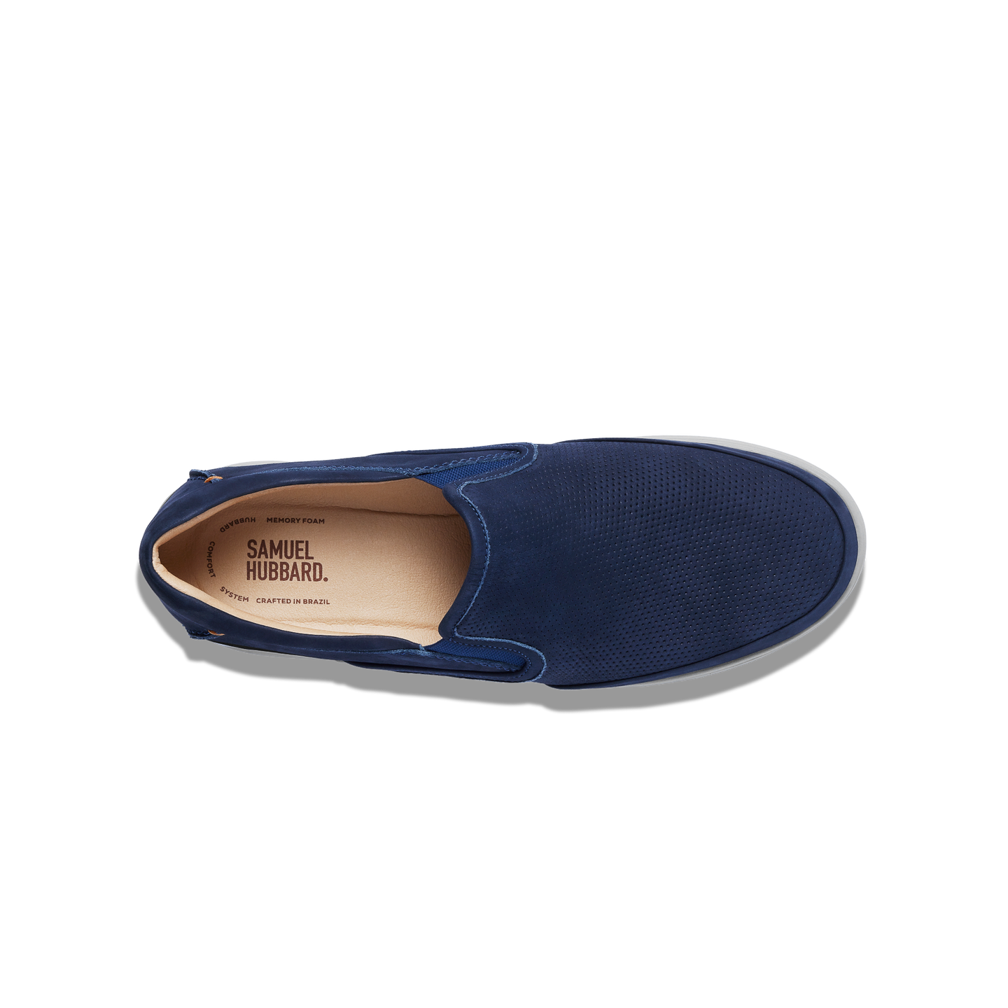 Men's Featherlight Olema Slip-Ons | Navy Nubuck – Samuel Hubbard