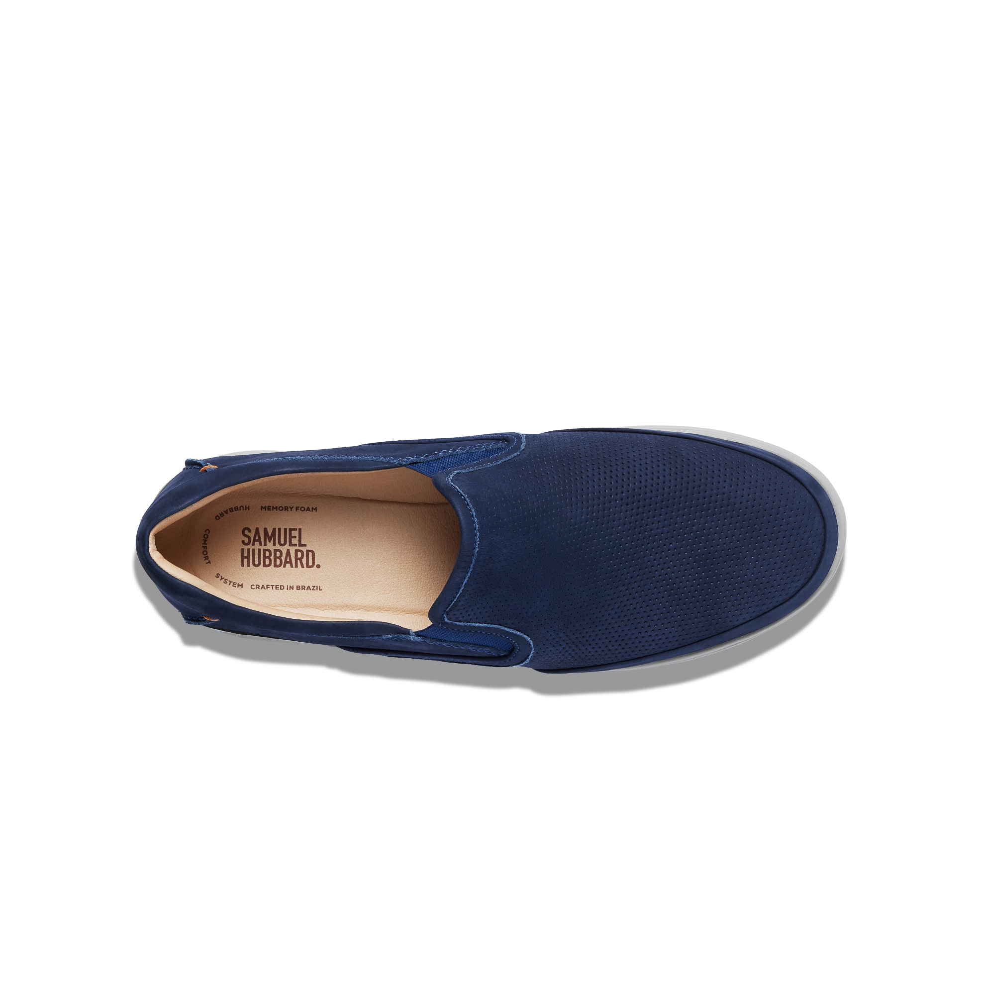 Men's Featherlight Olema Slip-Ons | Navy Nubuck – Samuel Hubbard