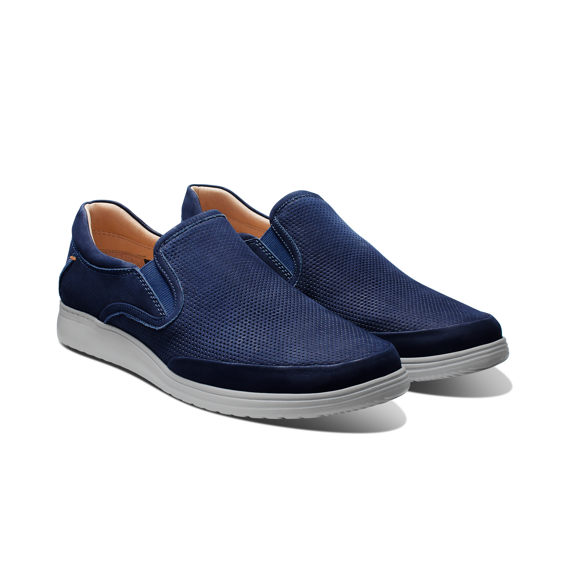 Men's Featherlight Olema Slip-Ons | Navy Nubuck – Samuel Hubbard