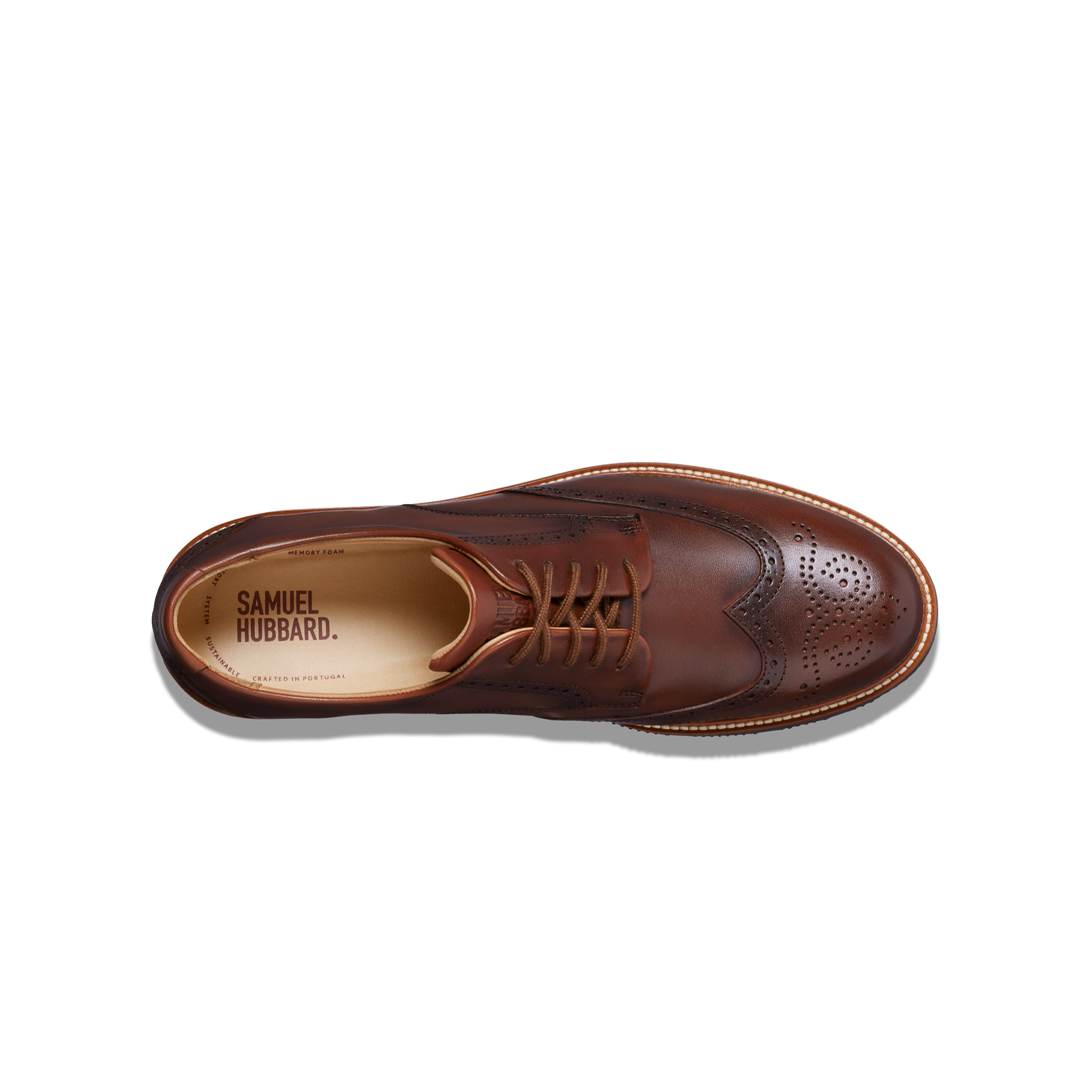 Men's Tipping Point Oxford | Cognac Leather – Samuel Hubbard