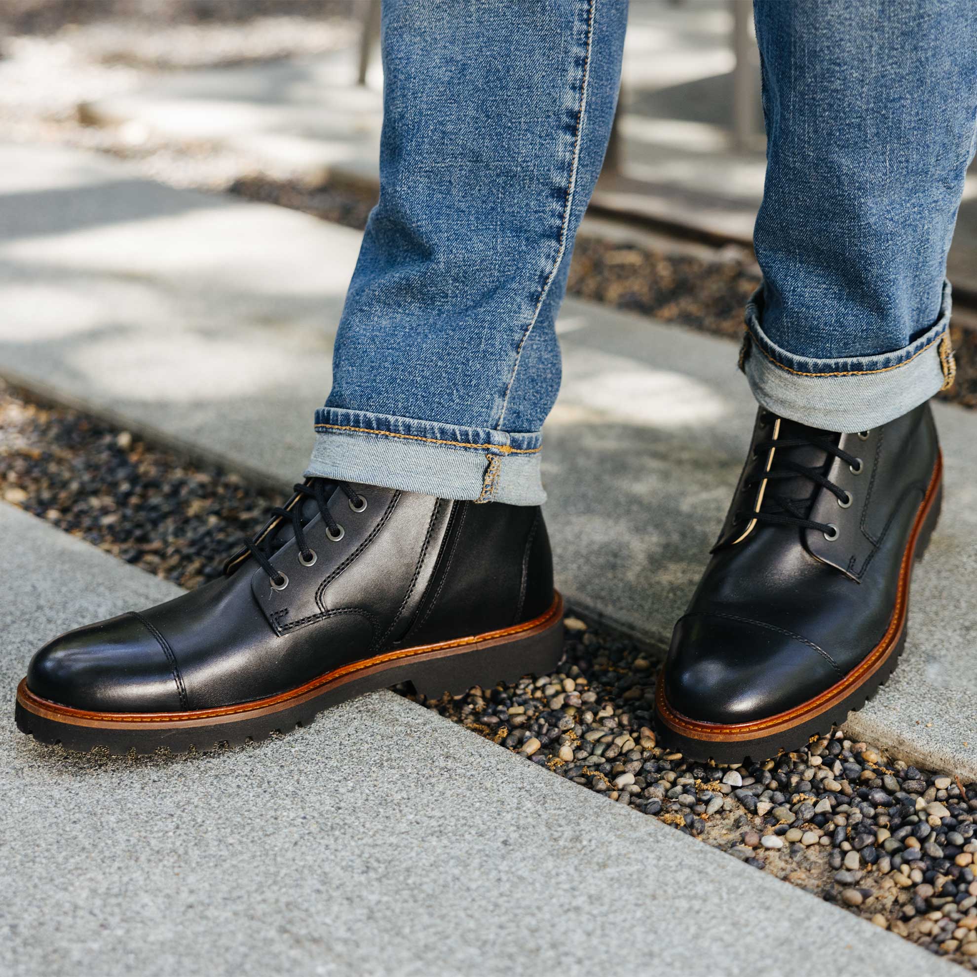 Men's Uptown Maverick Boot | Black Leather | Samuel Hubbard®