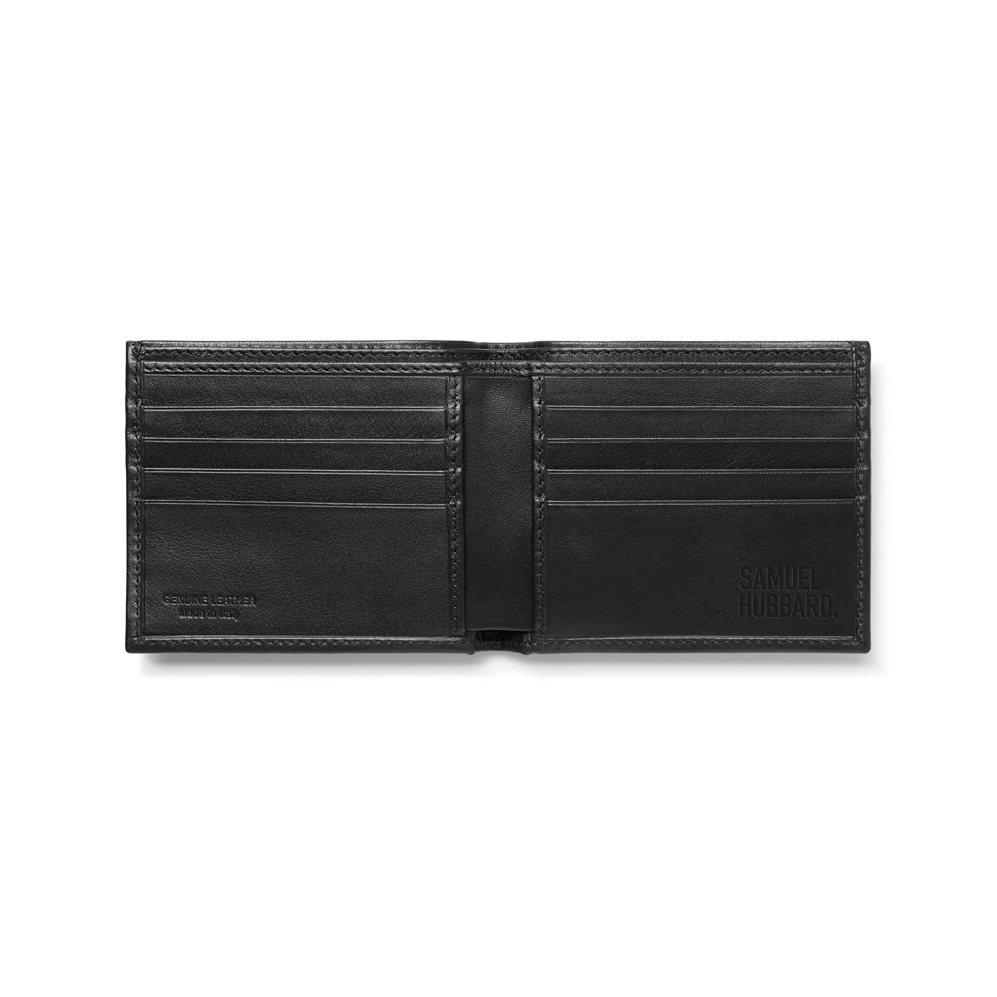 Men's Slim Bifold Wallet | Black Leather – Samuel Hubbard