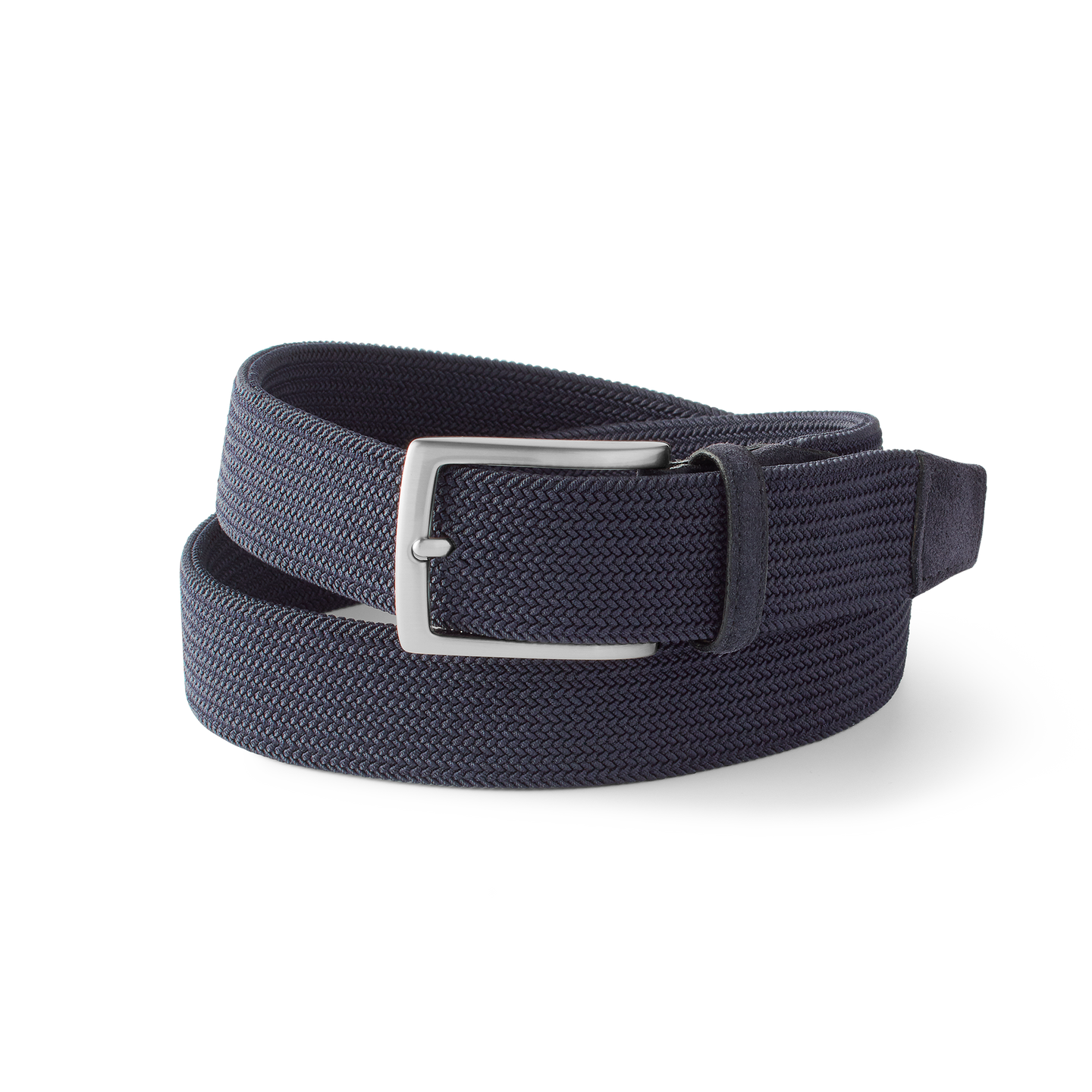 Men's Woven Stretch Belt | Navy – Samuel Hubbard
